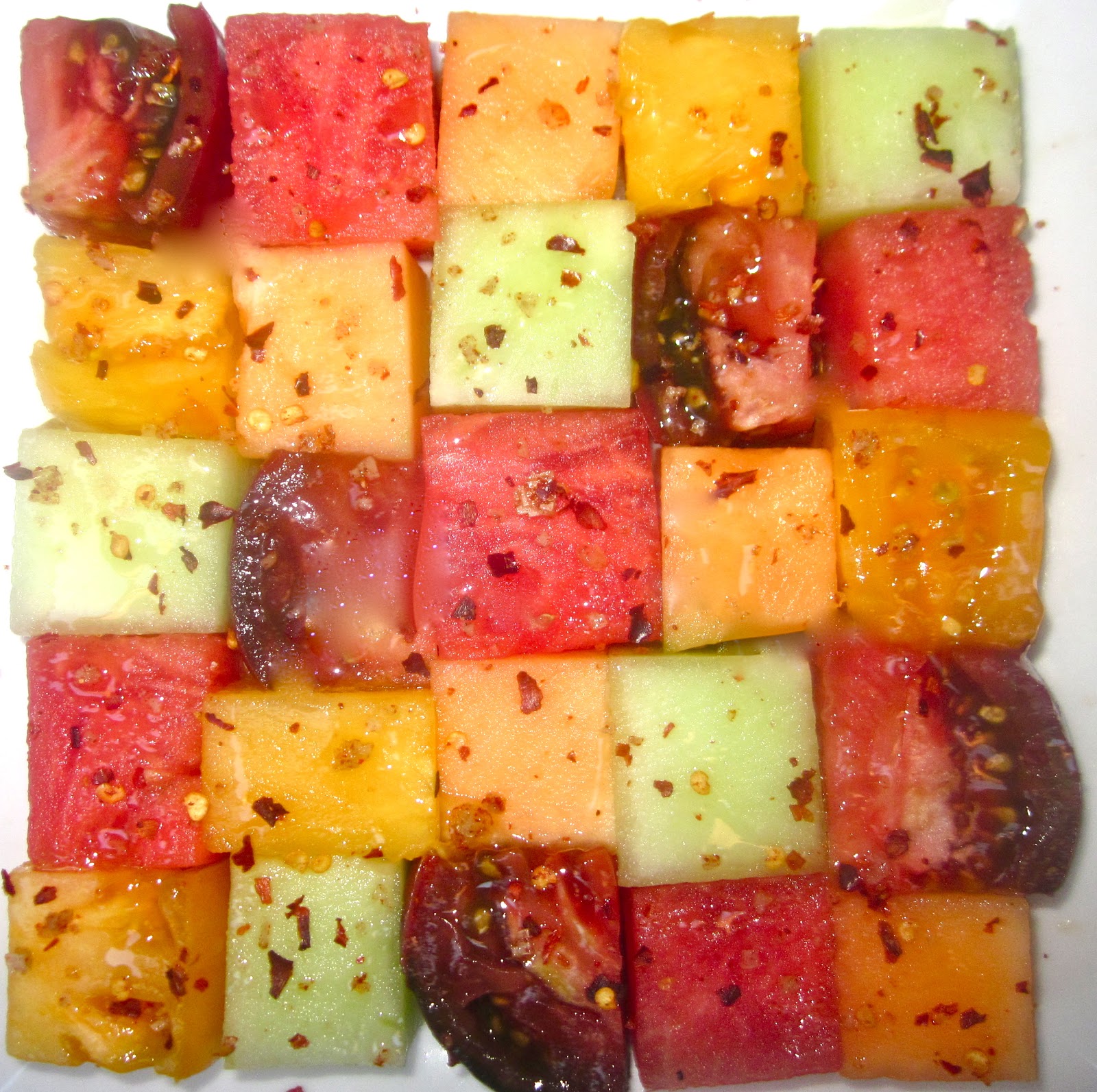 Haute + Heirloom: Summer Staples : Mosaic Melon Salad with Mixed Melon ...