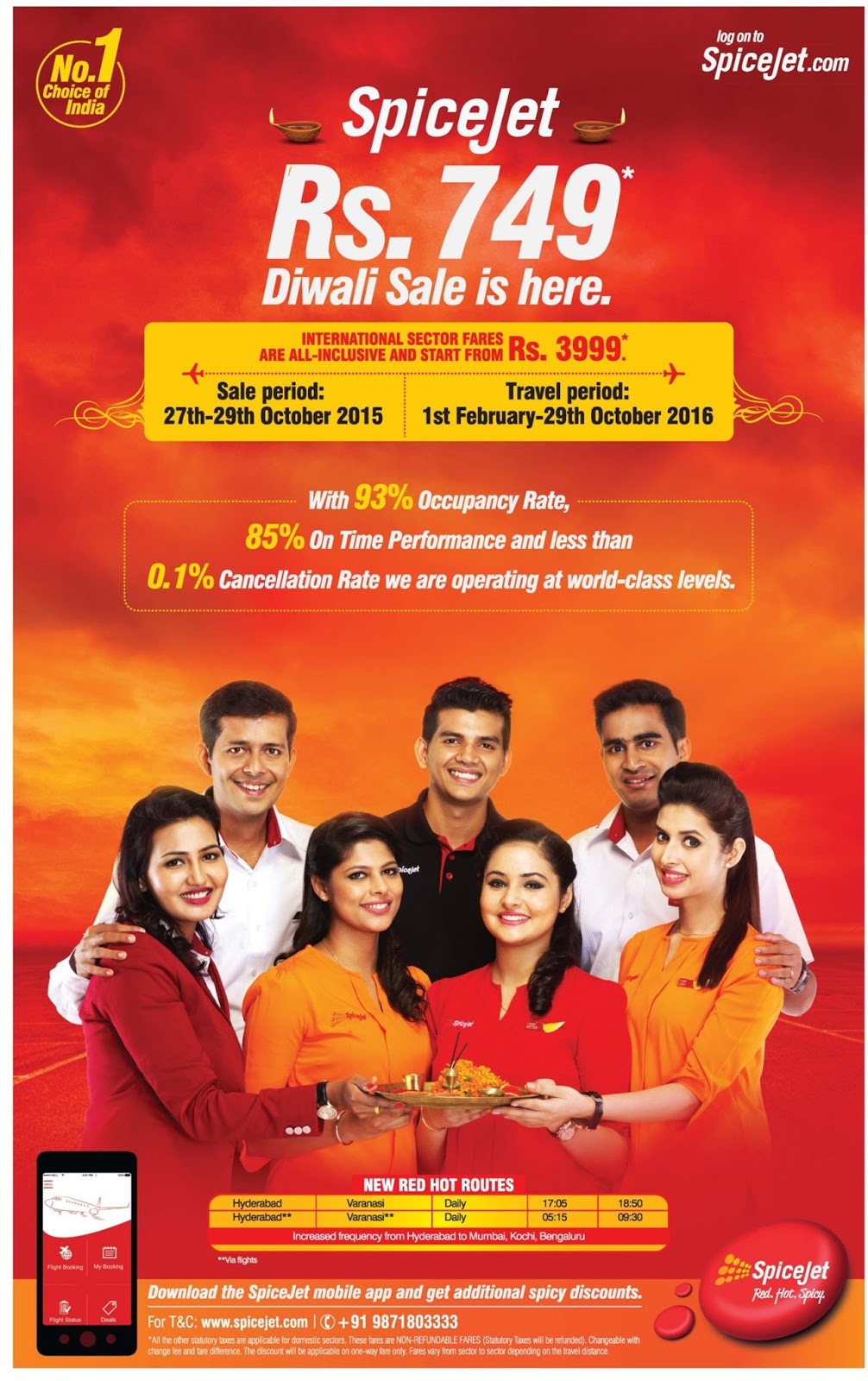 Rs 749 spicejet Diwali sale | spicejet flights offer for Diwali
