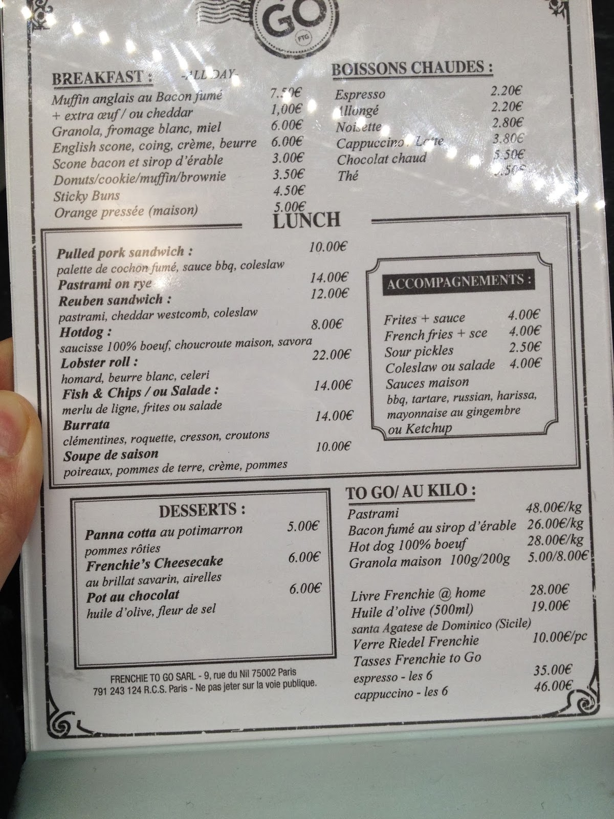 not drinking poison in paris: here's your future: frenchie to go, 75002