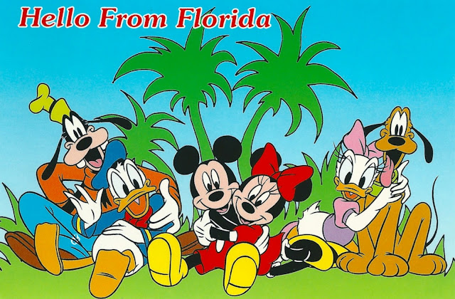 My Favorite Disney Postcards: Hello From Florida With the Gang
