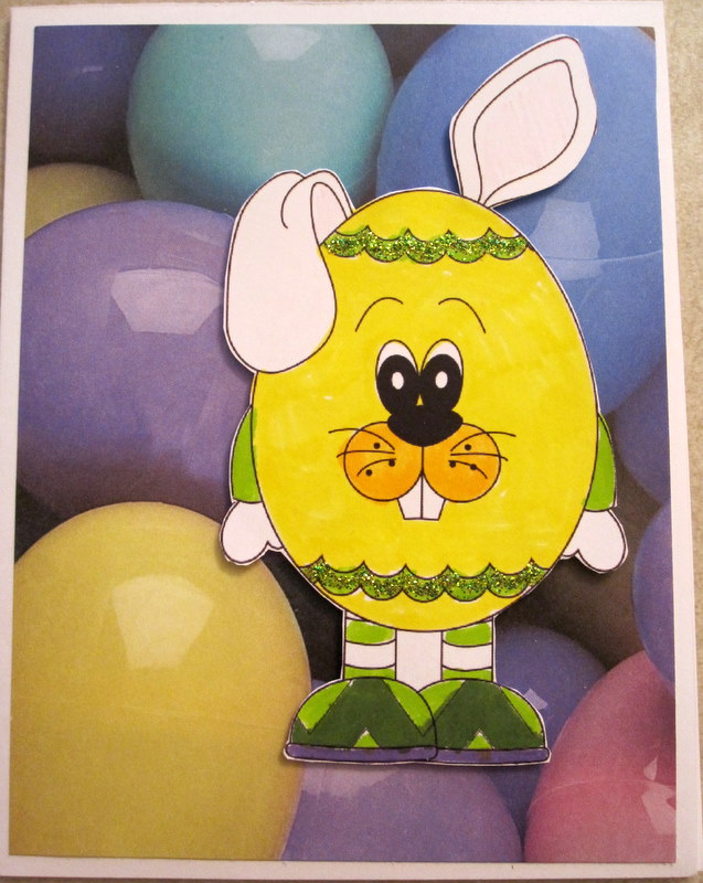 She's a Sassy Lady: Digital Children's Easter Cards