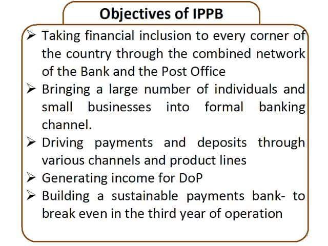 Objectives of IPPB and its focus area