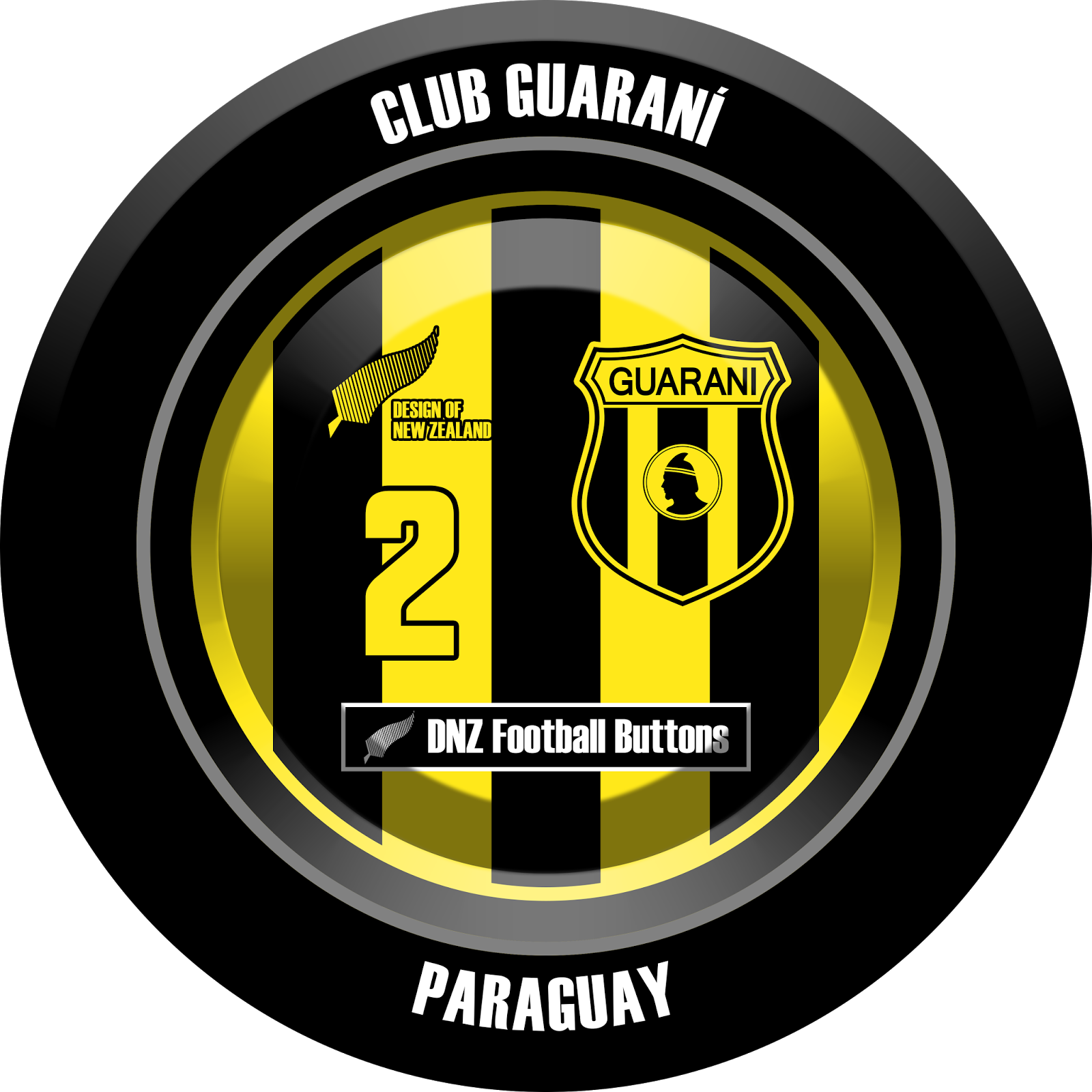 DNZ Football Buttons: Club Guaraní