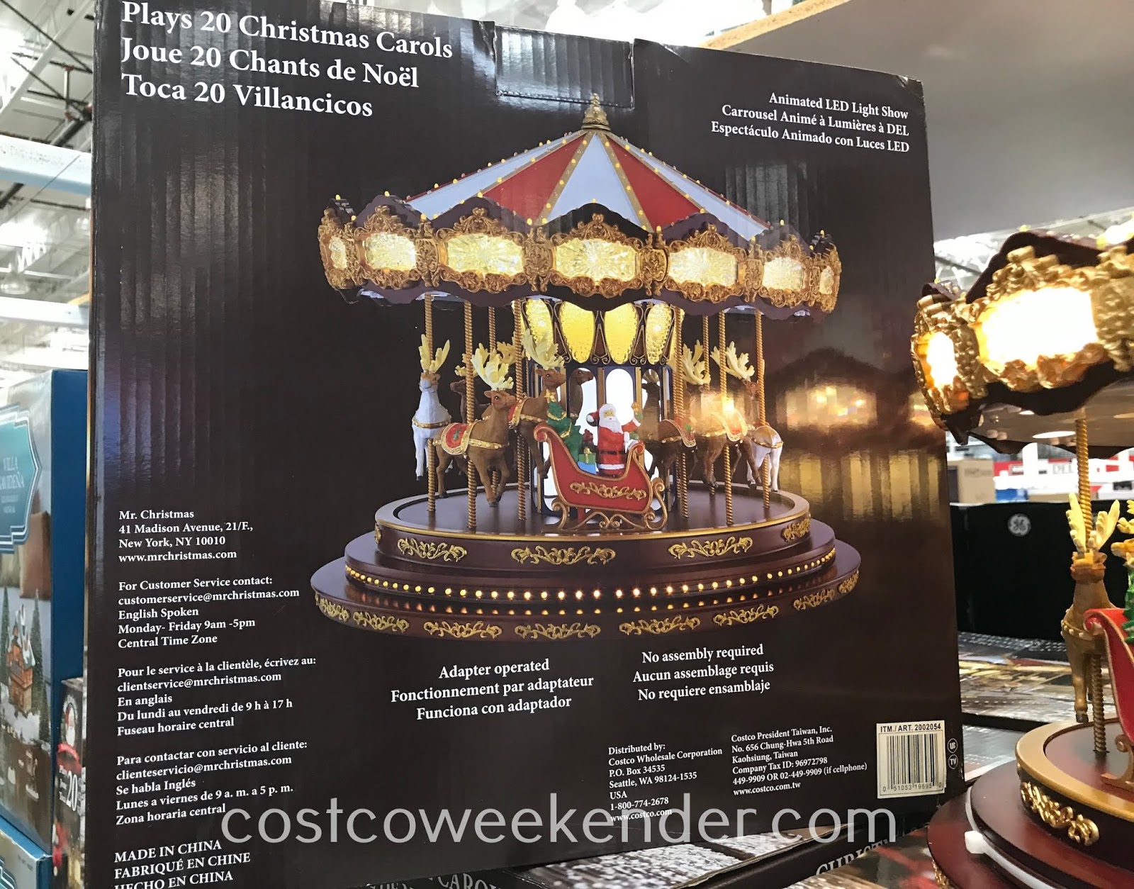 Mr. Christmas Deluxe Carousel | Costco Weekender