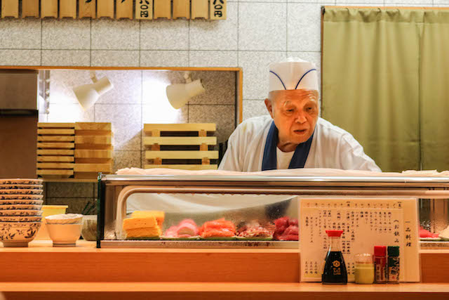 Ougisushi, Cheap Sushi by Shinjuku Station
