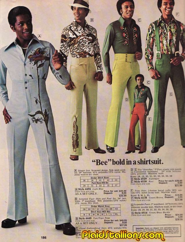 In the 1970s Real Men Wore Flared Trousers and Flowery T-Shirts. How ...