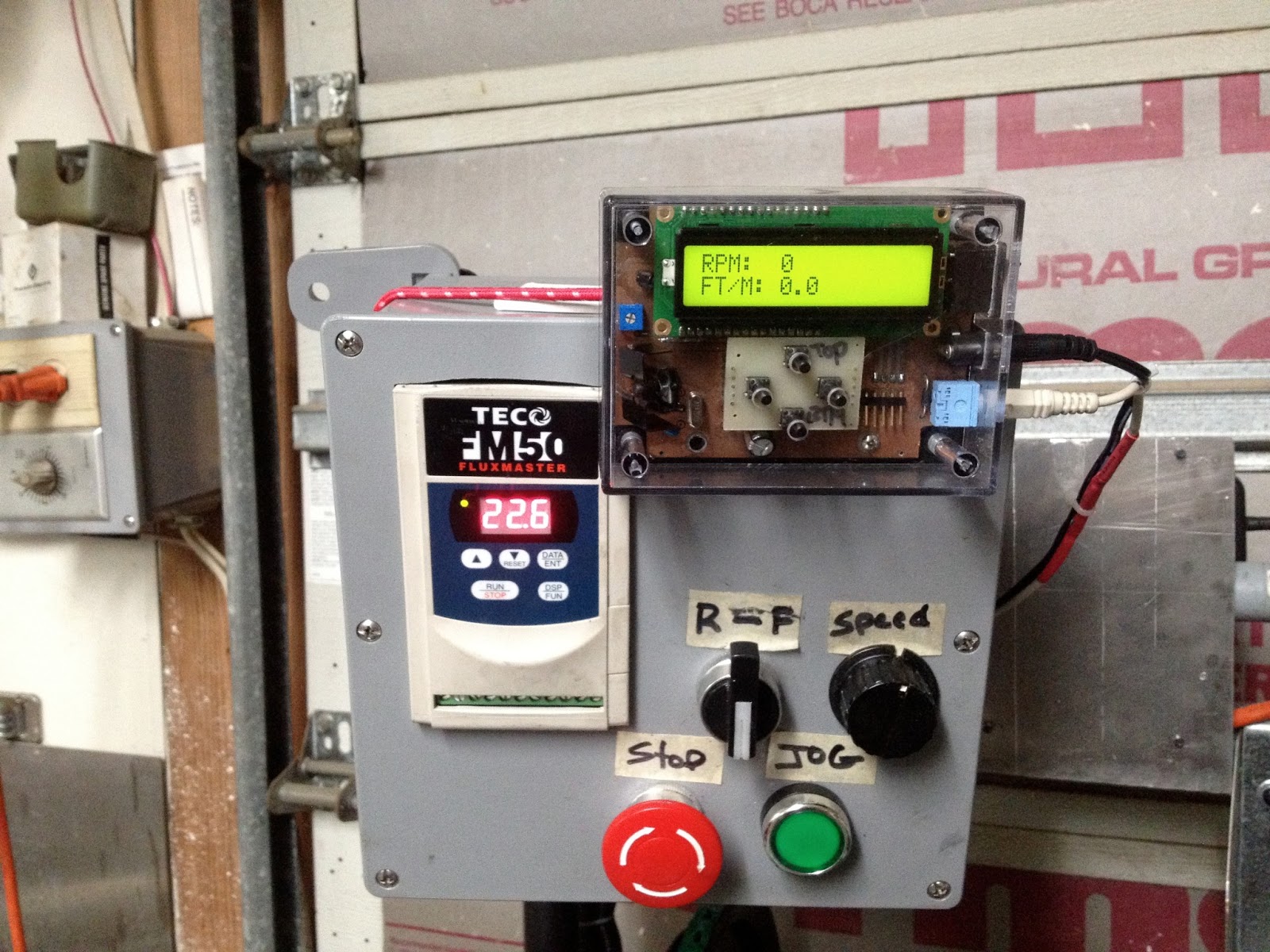 Atlas Lathe VFD Tach controller DONE – HYPE®LINKS