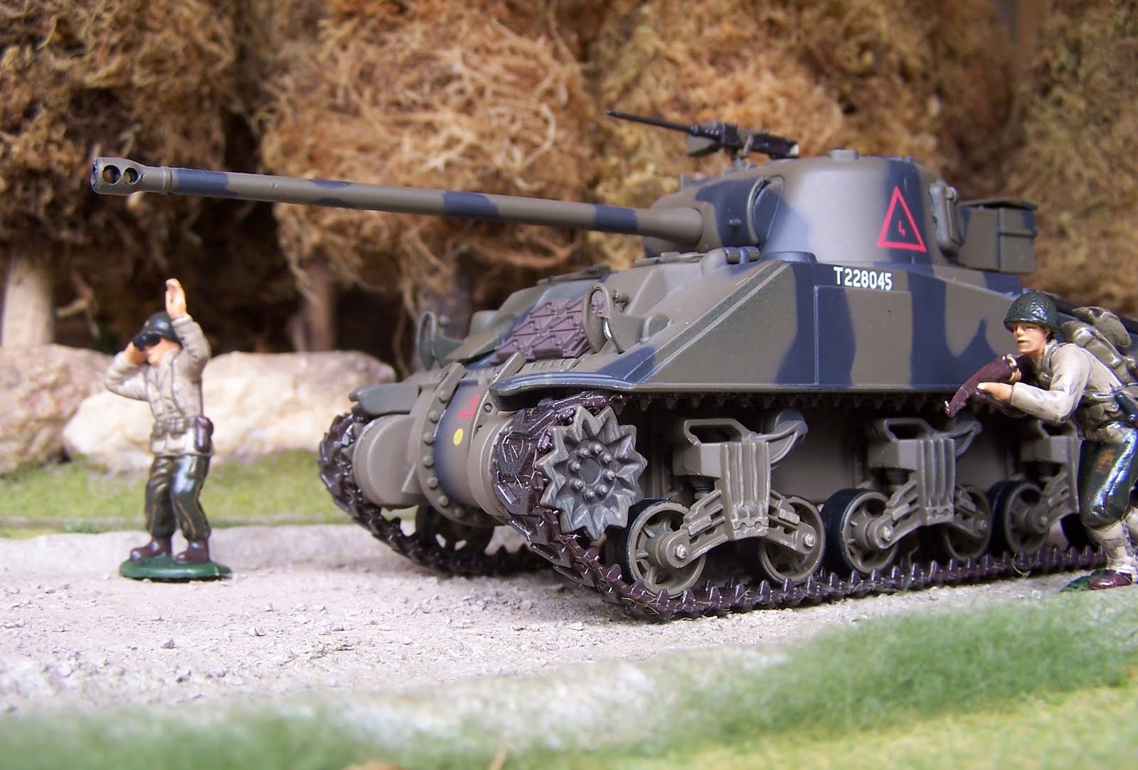 WWII Plastic Toy Soldiers: Sherman Tanks