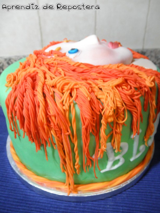 Aprendiz de Repostera: Tarta Princesa Merida (Brave)