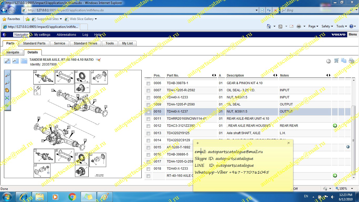 Volvo Impact North America - AutoPartsCatalogue
