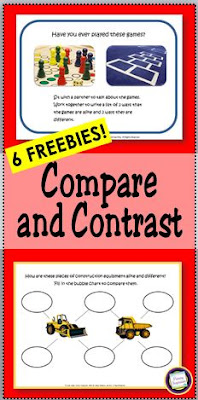 Build Comprehension by Comparing and Contrasting | Classroom Freebies ...