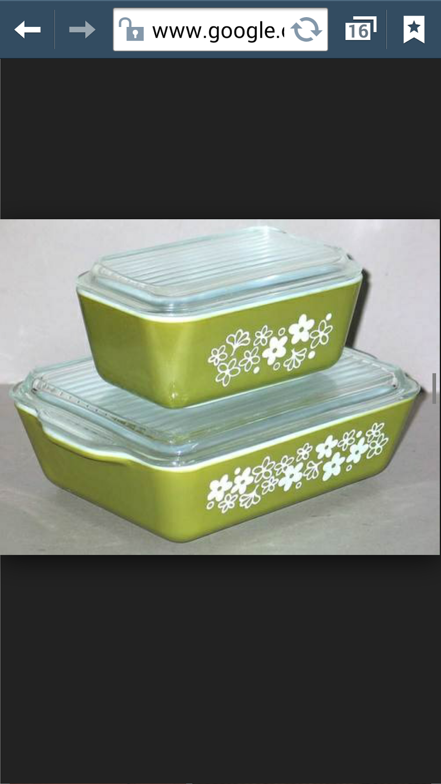 Mangkok Pyrex Spring Blossom Green