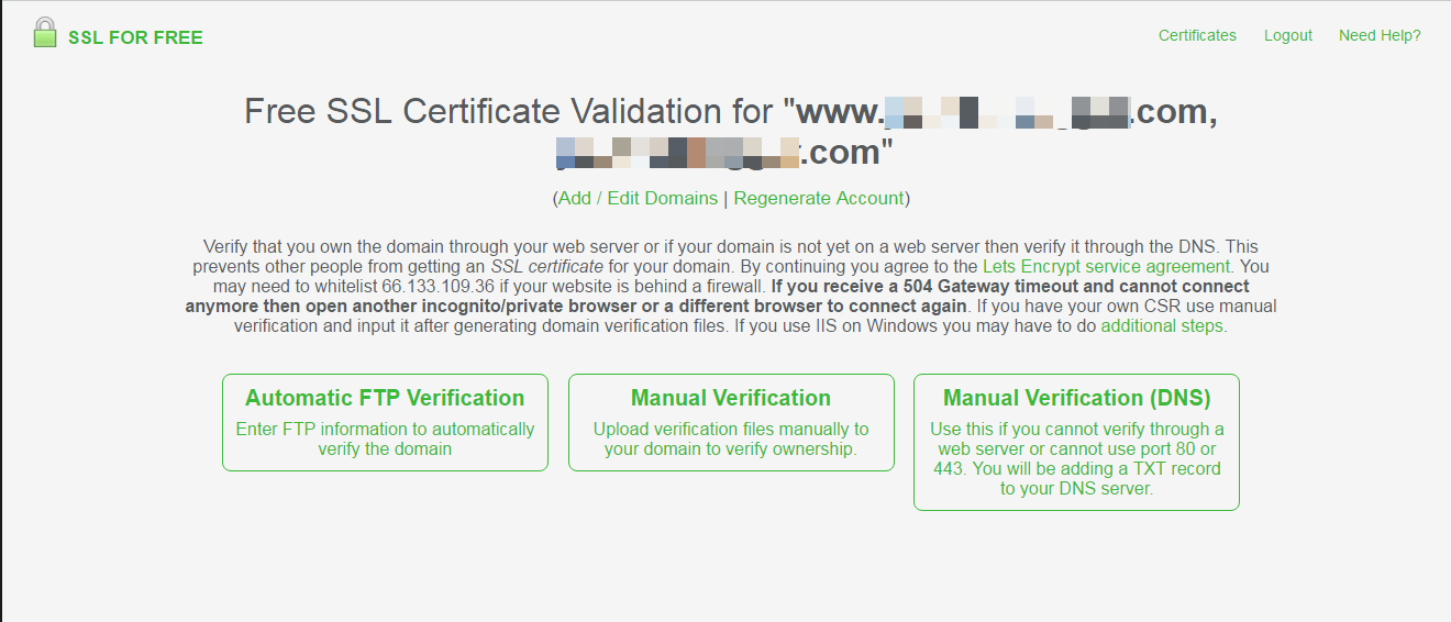 SSLForFree.com : Get Free SSL Certificates For HTTPS Without Ssh Access ...