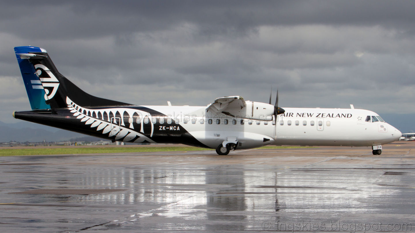 Far North Queensland Skies: Mount Cook Airlines ATR 72-500 ZK-MCA departs