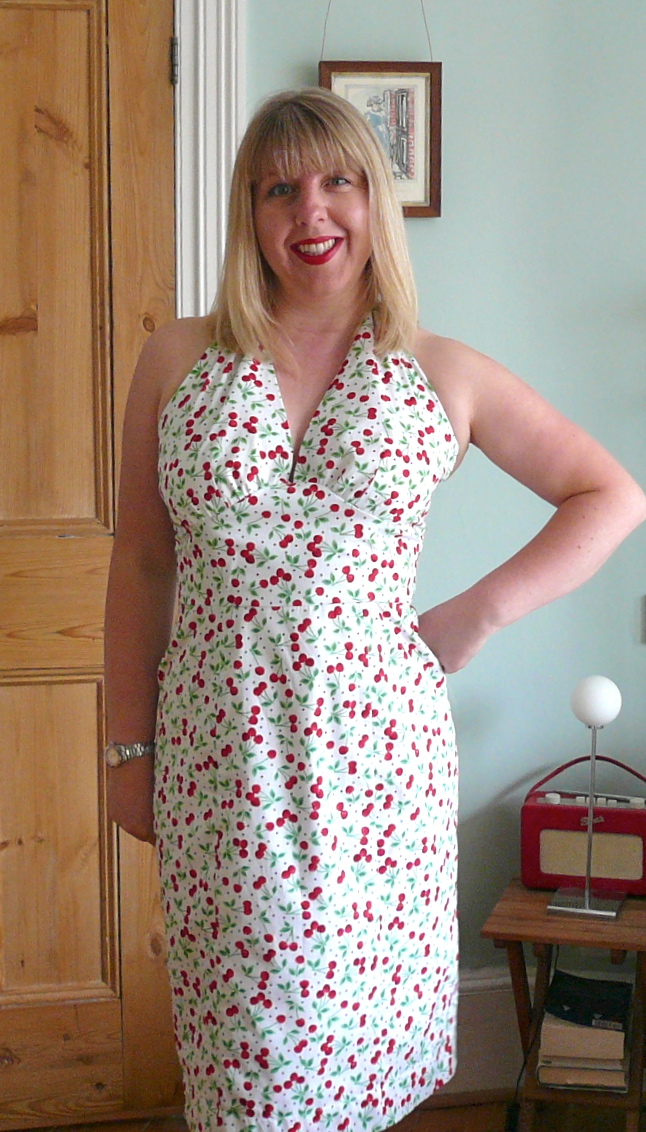 Handmade Jane: Finished: Cherry Fabulous Dress