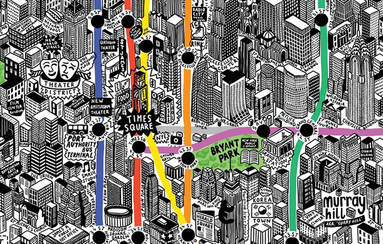 // M: nyc illustrated maps