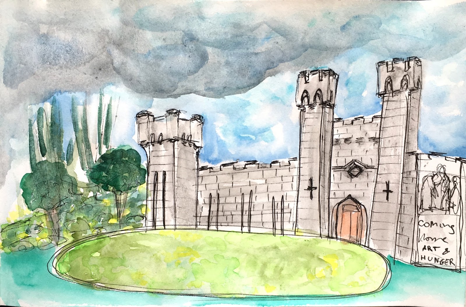 Dublin Sketchers Group: Sketches from Dublin Castle - 25 March 2018