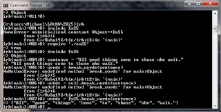 TESTHEAD: Exercise 25: Even More Practice: Learn Ruby the Hard Way ...