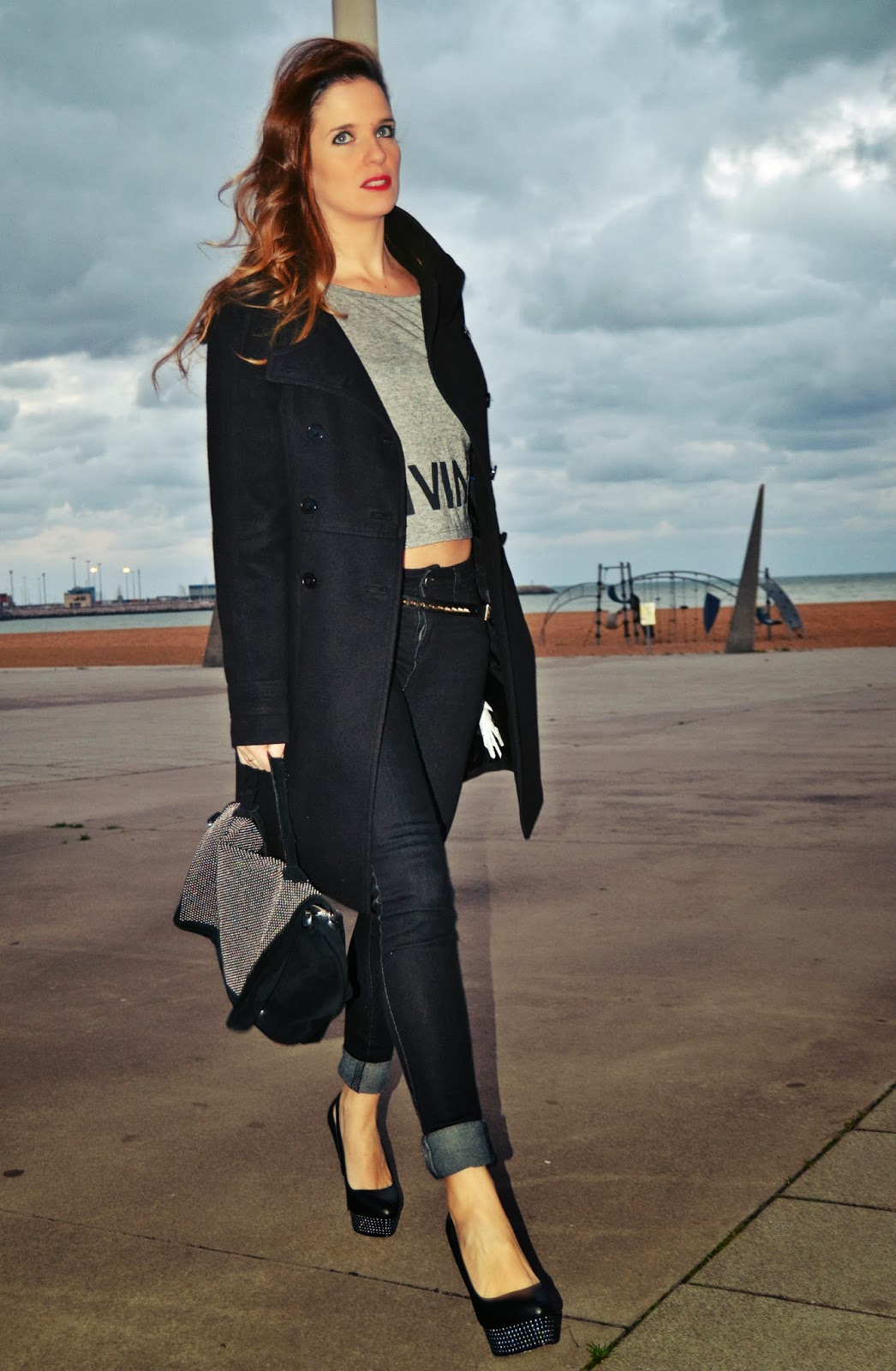 All Over Sequin Look Superskinny Jeans