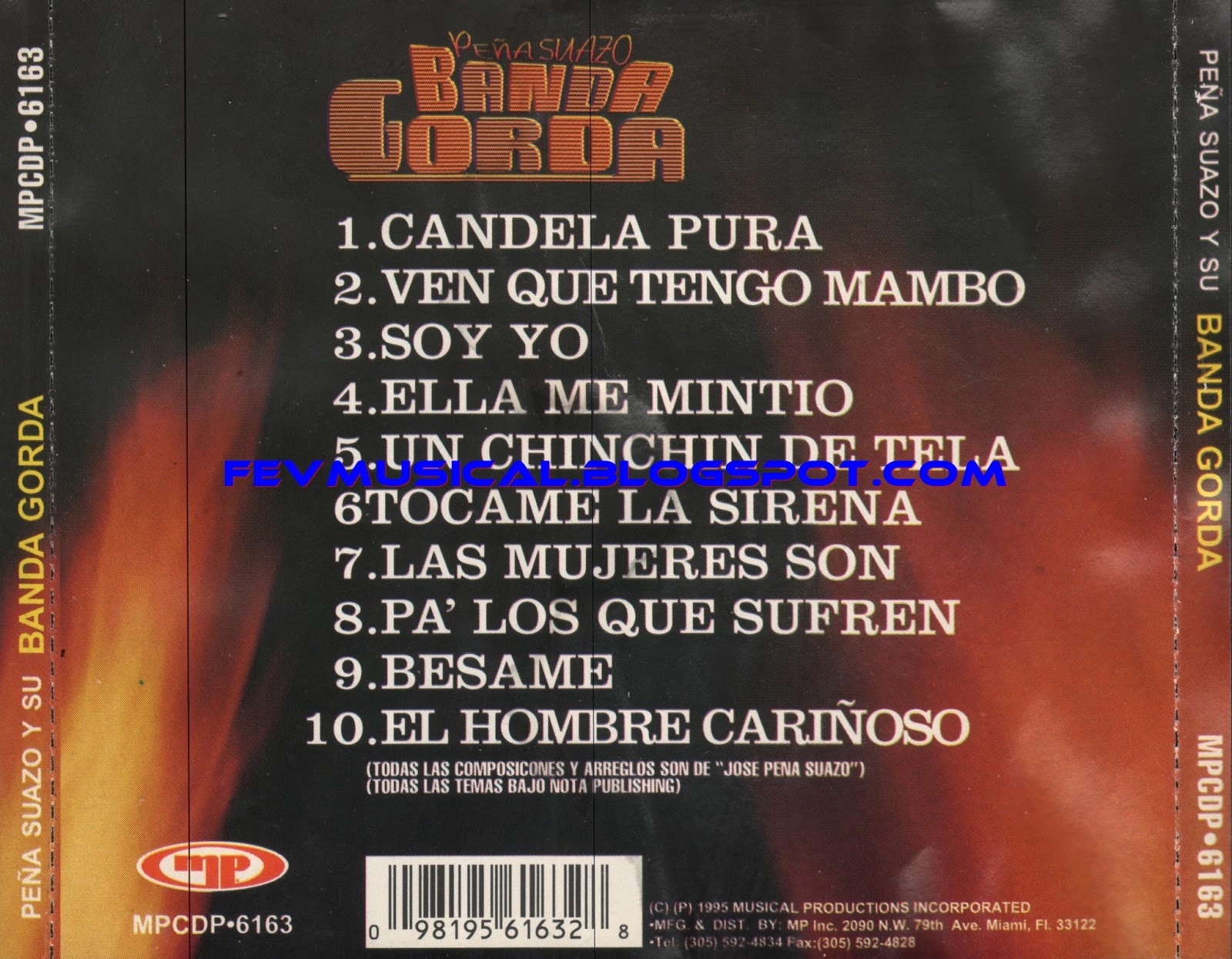 FEV MUSICAL: 1995 - Jose Peña Suazo & La Banda Gorda - Candela Pura ...