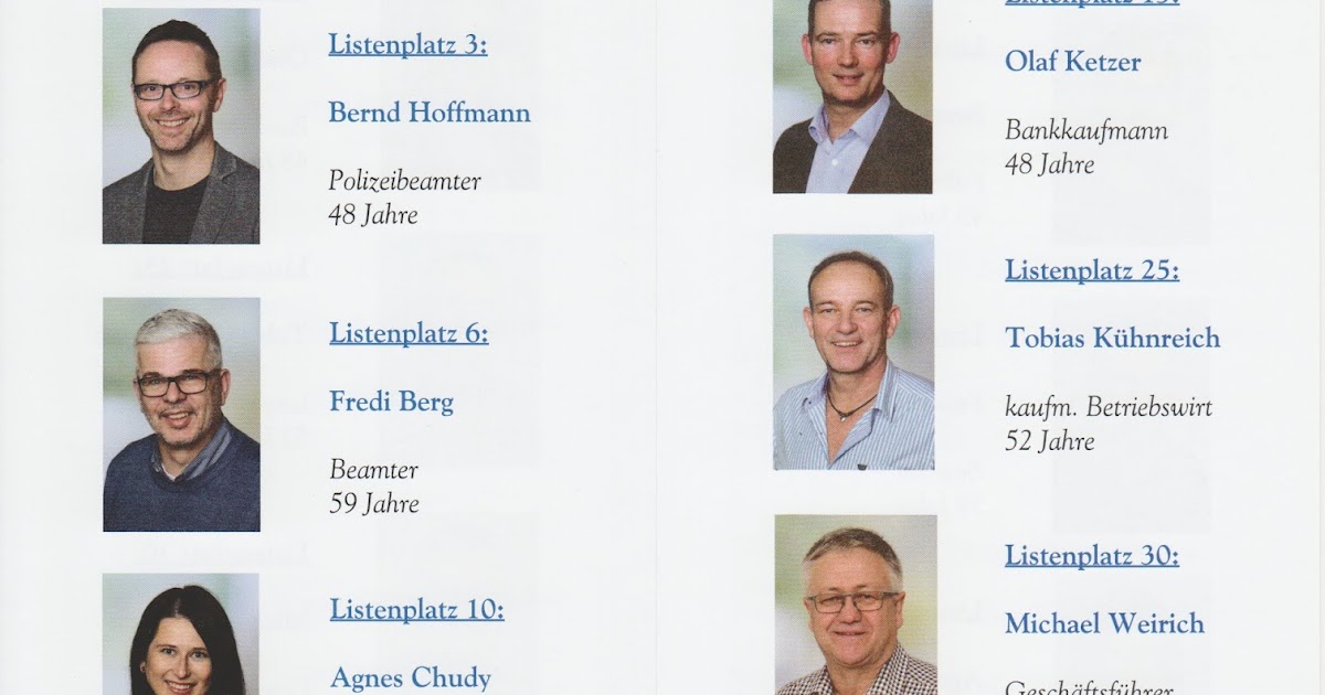 CDU Gemünden-Dickenschied: Ihre CDU Kandidaten vom OV Gemünden ...