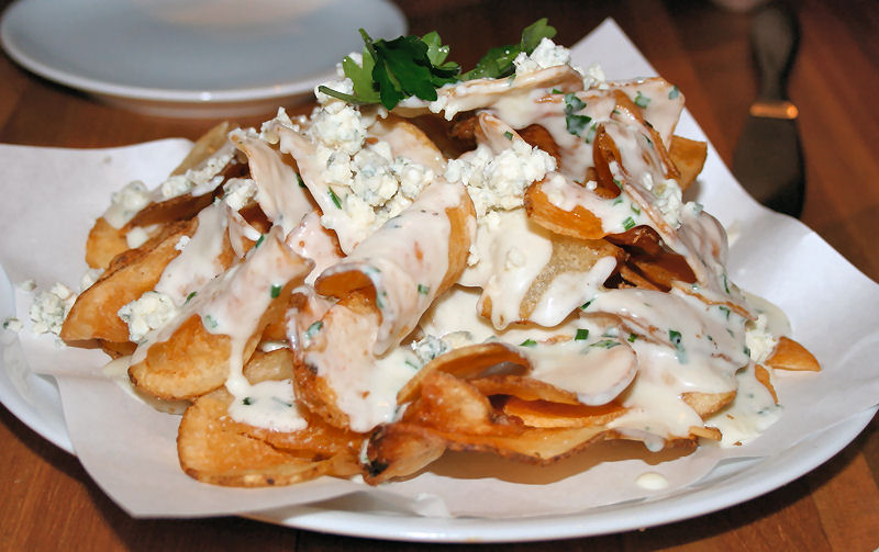 Warm Kettle Chips with Marzetti Blue Cheese Sauce