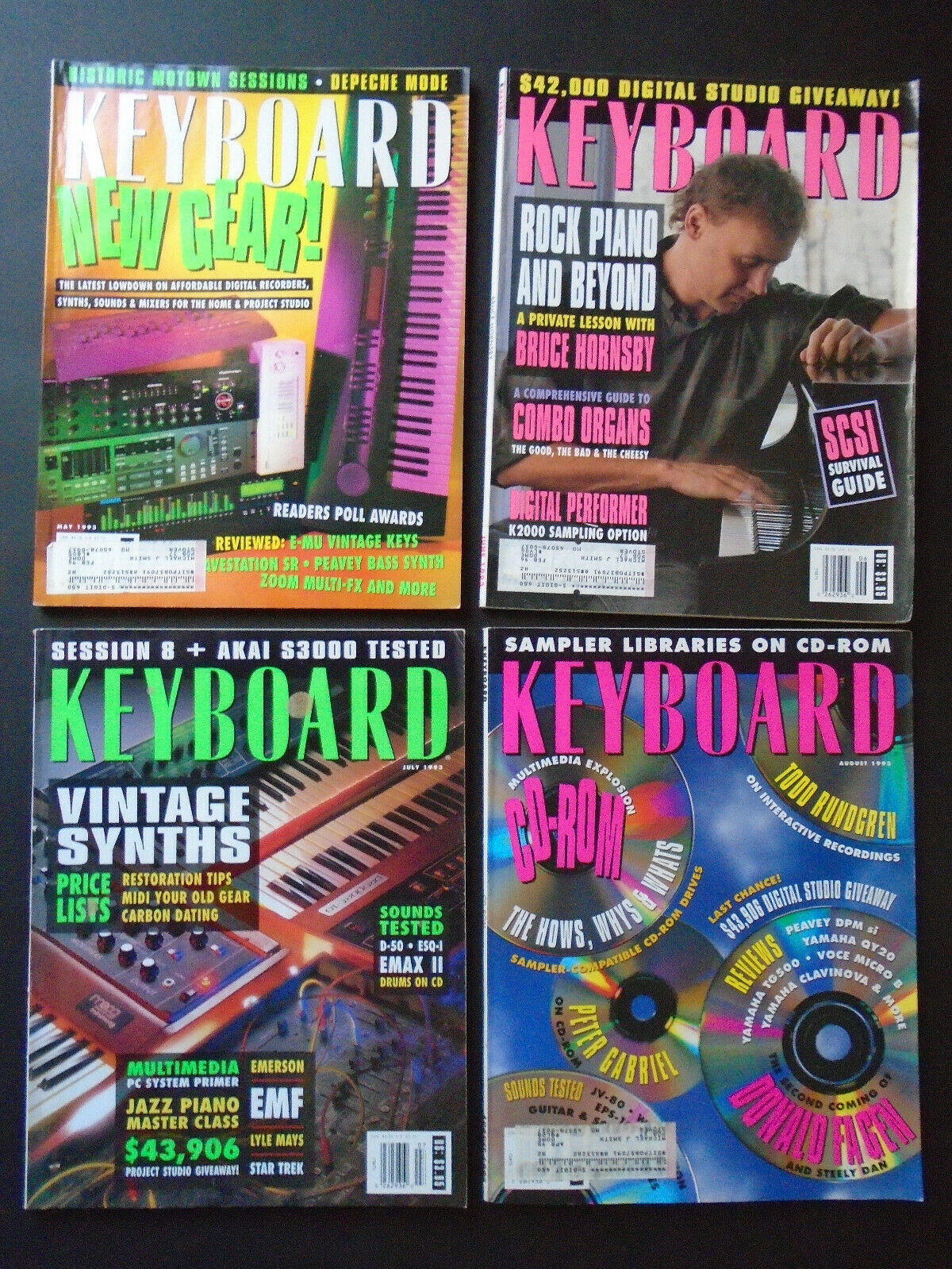 MATRIXSYNTH: Lot of 41 "Keyboard" 1990's Magazines