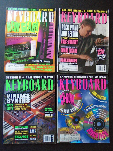 MATRIXSYNTH: Lot of 41 "Keyboard" 1990's Magazines