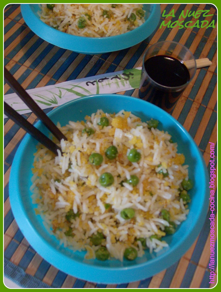 La Nuez Moscada: RISO ALLA CANTONESE VEGAN - ARROZ CANTONÉS VEGAN