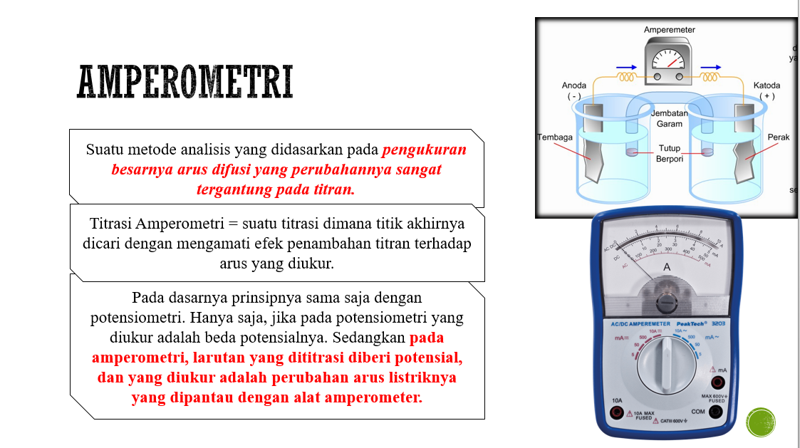PPT KIMIA ANALISIS: POTENSIOMETRI, COULOMETRI, KONDUKTOMETRI ...