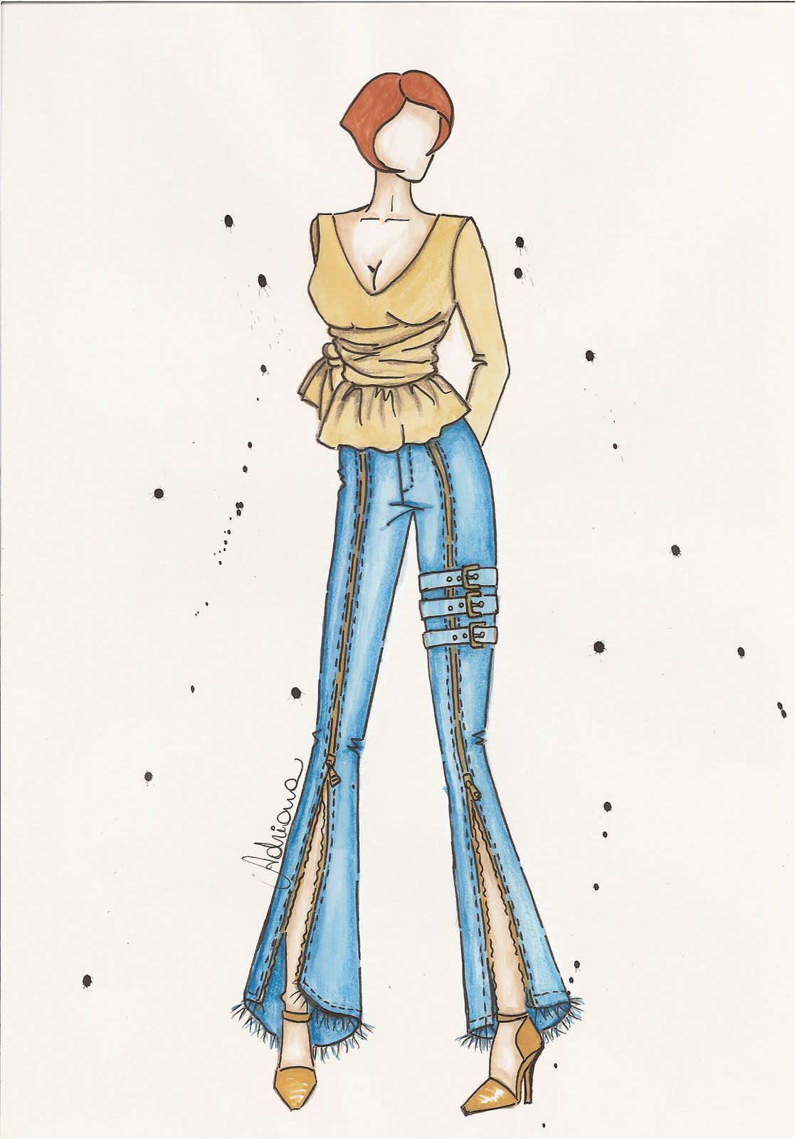 DESENHO DE MODA: DESENHOS DE MODA DE ADRIANA BORCHARDT