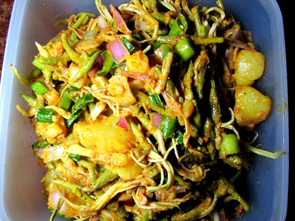 Taste of Nepal: Bauhinia and Potato Salad (Koirala ko Phool re Aloo ko ...