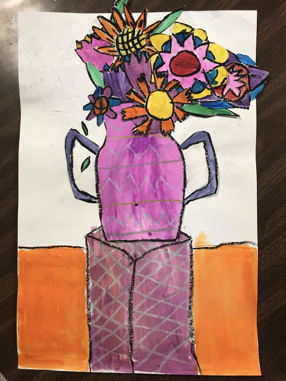 Elements of the Art Room: 3rd grade Spring Flowers