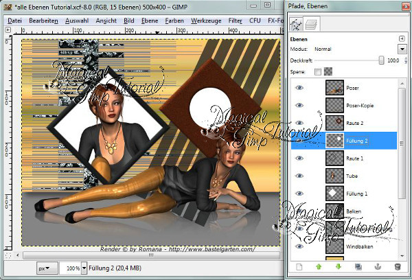Magical Gimp-Tutorial: Gimp Tutorial "Thoughts"