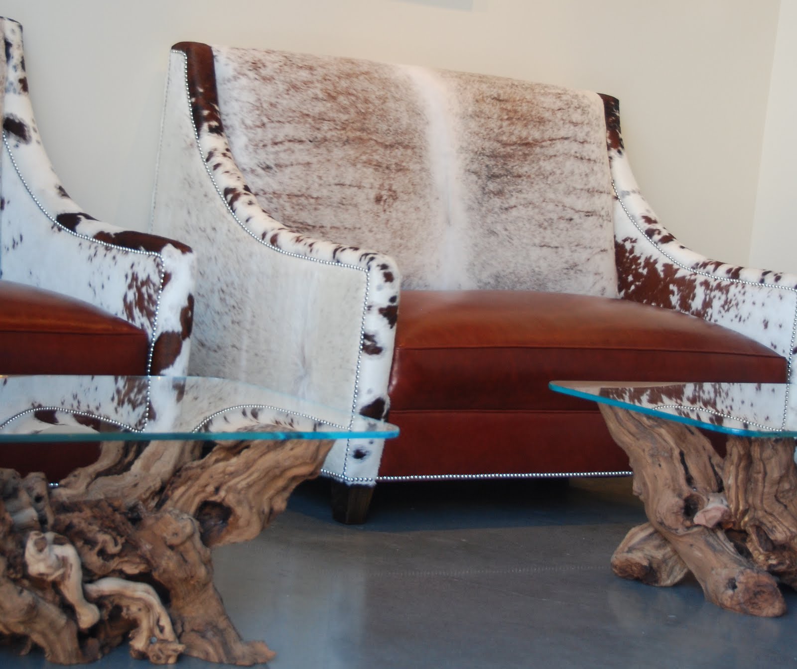Pollins of Napa: Custom Leather and Cow-Hide Couches