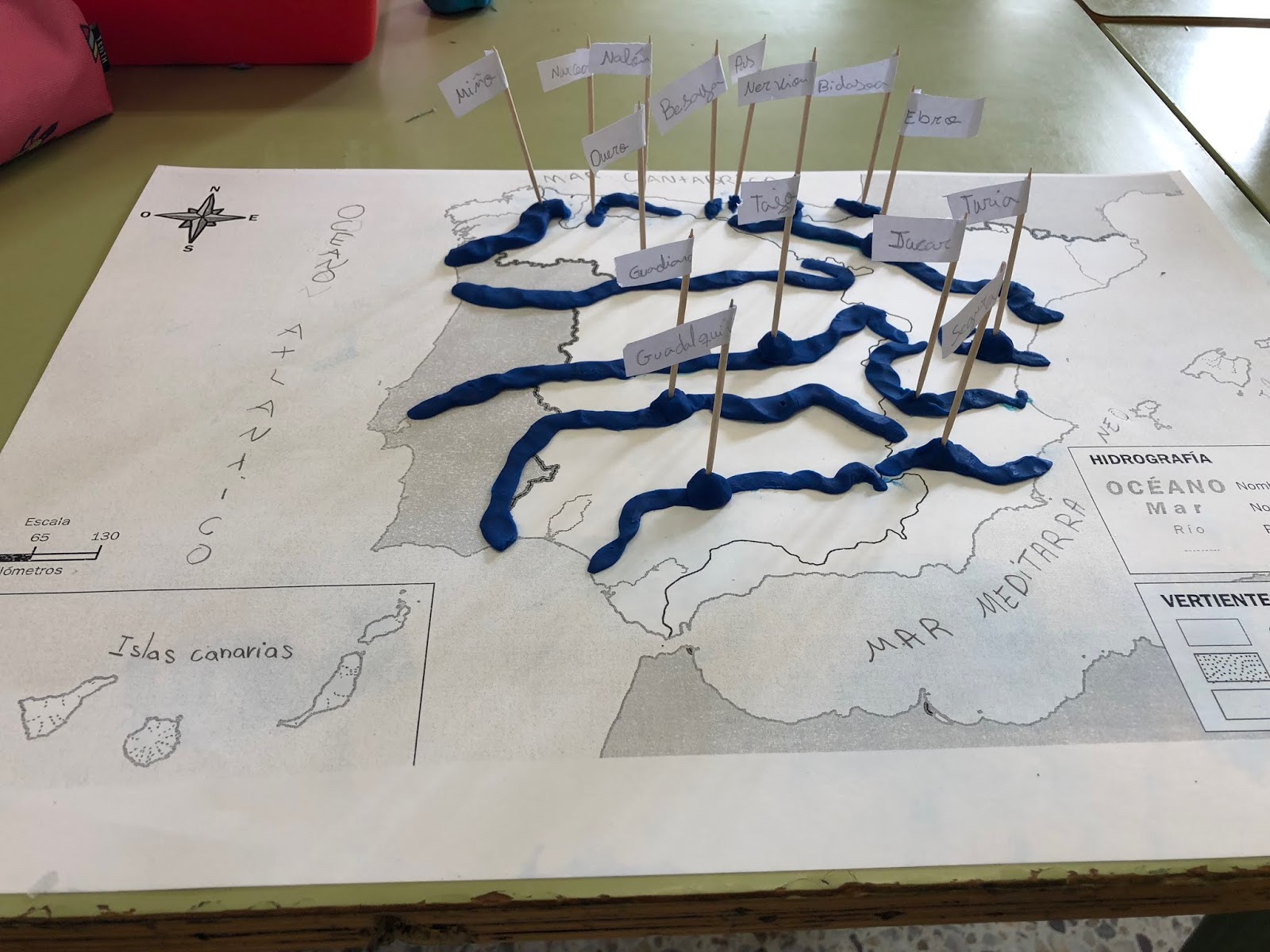 5º Colaborando- Curso 19-20: Maqueta ríos