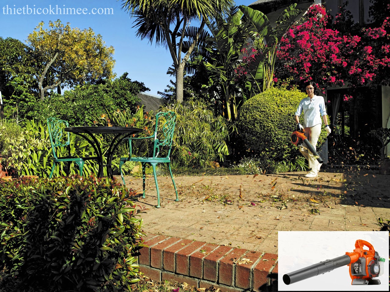 Máy thu gom lá loại cầm tay Husqvarna 125B ~ Máy làm vườn