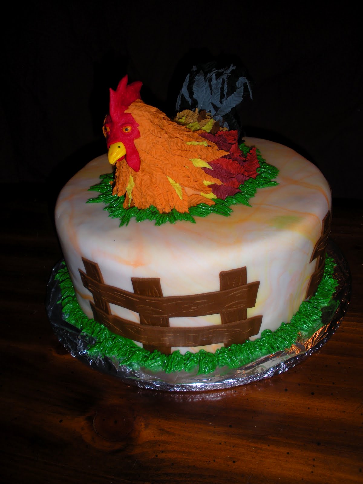Beachy Cakes: Rooster Cake