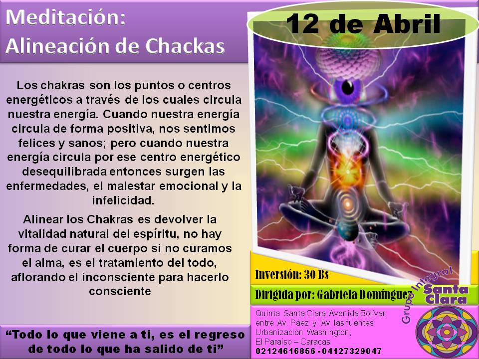 Olga Gutiérrez. Bailando entre Sabiduría: Alineaciòn de Chackas