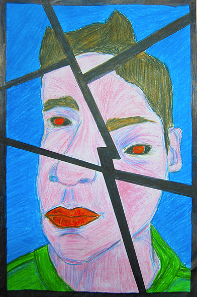 Mr. Bob's Middle & High School Art Room: Beginning Art self portraits ...