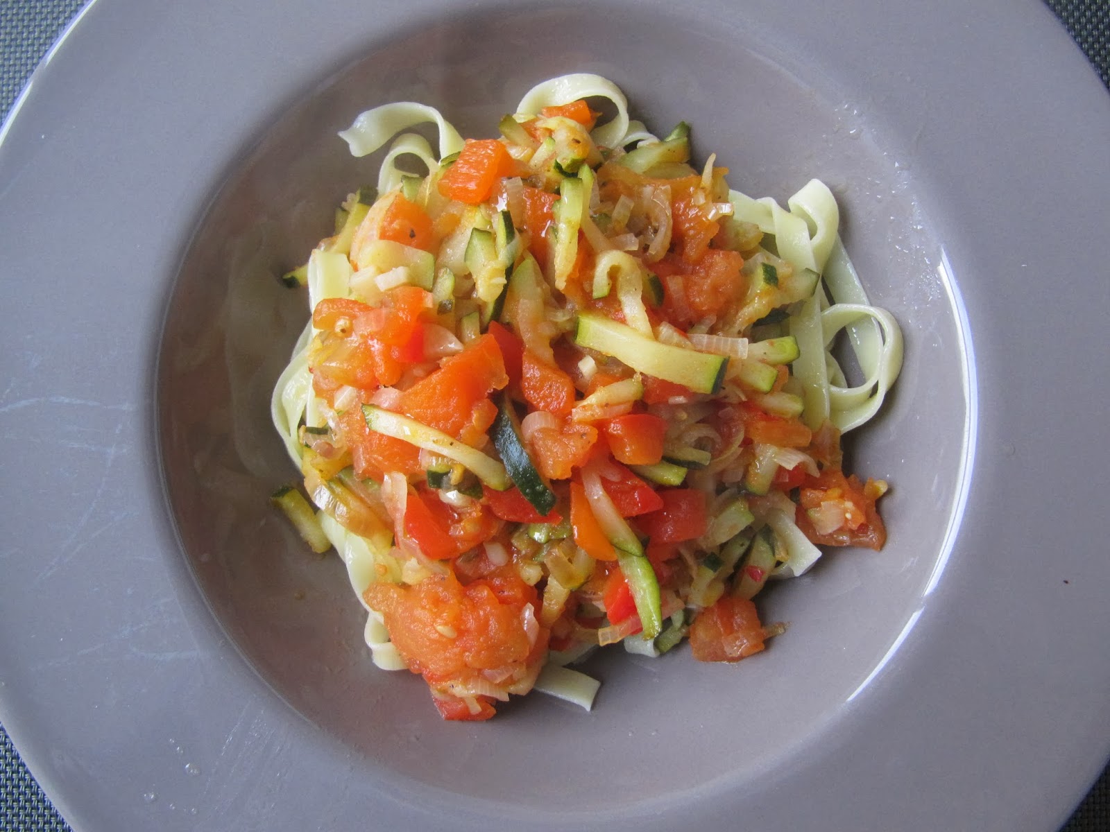 Renato's World.: Vegetarische tagliatelle, tagliatelli végétariens ...