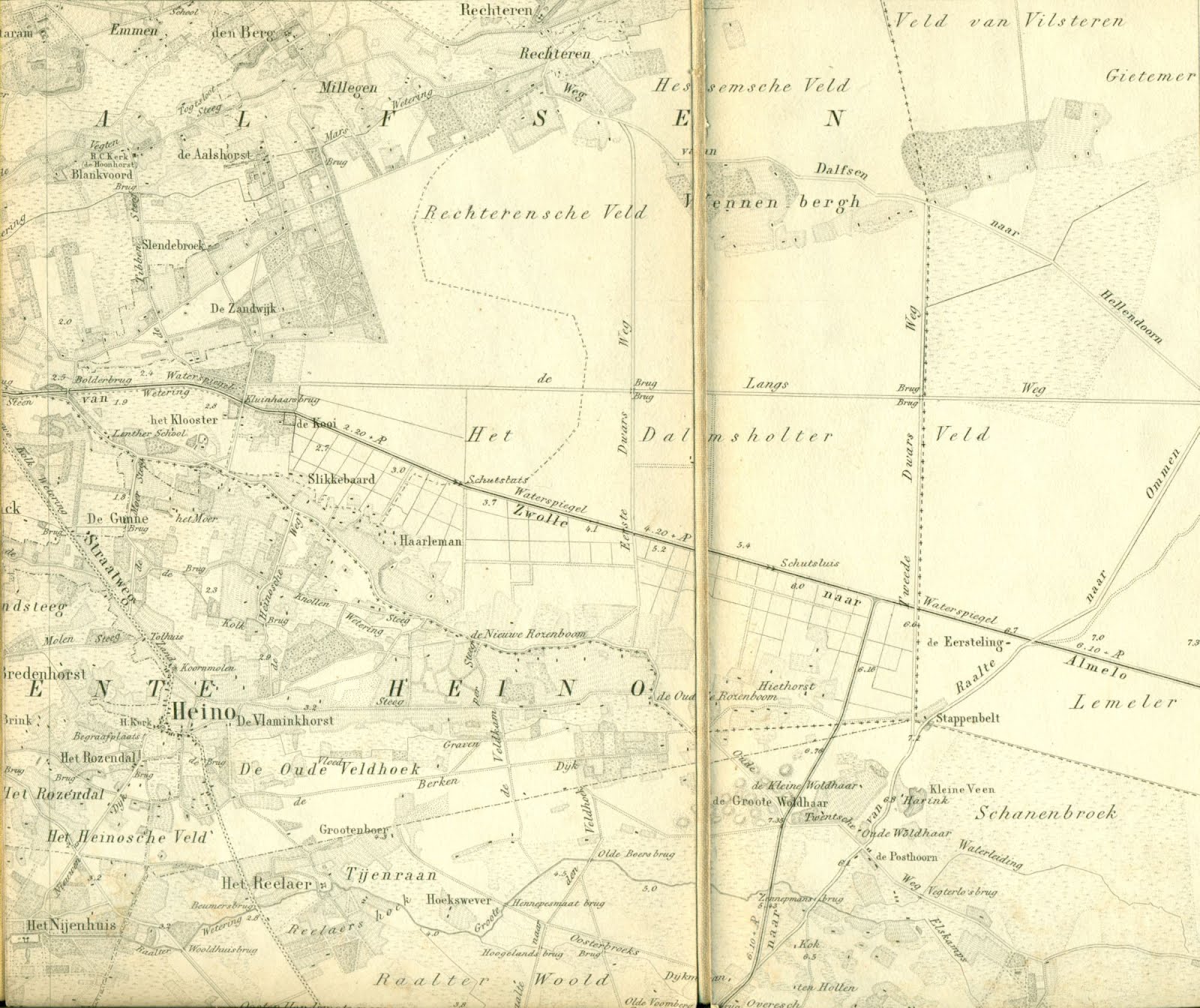 Tuffeltoons Blog: Topografische kaart van 1849 (17): Heino