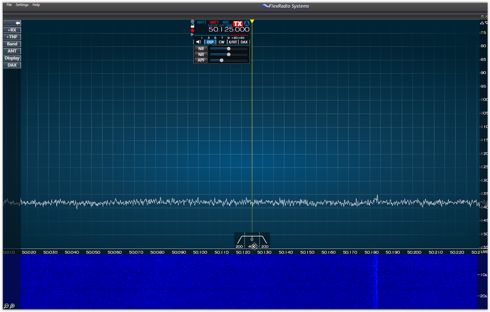 Software Defined Ham Radio: Waterfall