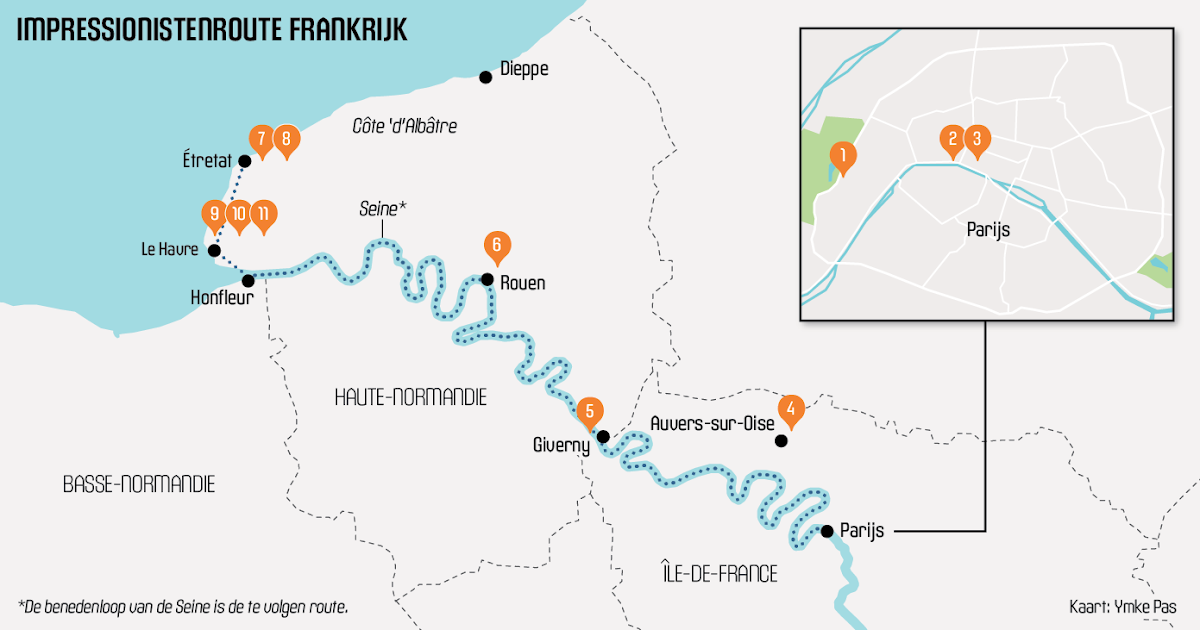 Ymke's Infographics: De impressionisten achterna