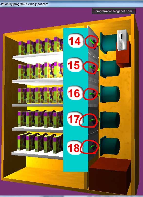 Snack Vending Machine Simulation for One Type of Product using PLC Control