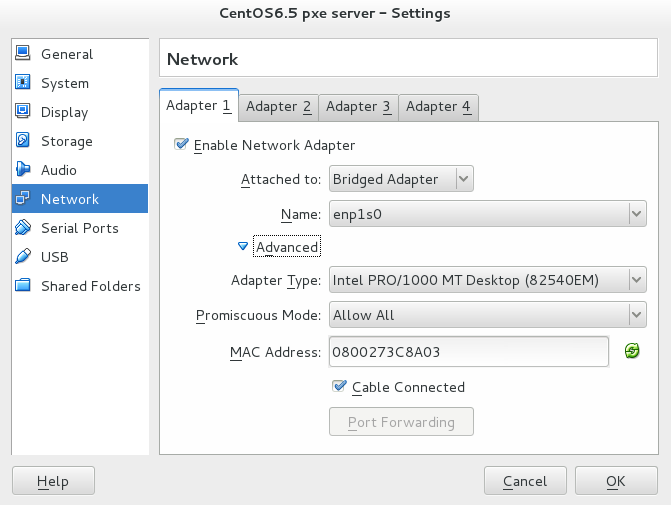 Virtualbox network settings interface metric - opsnotes