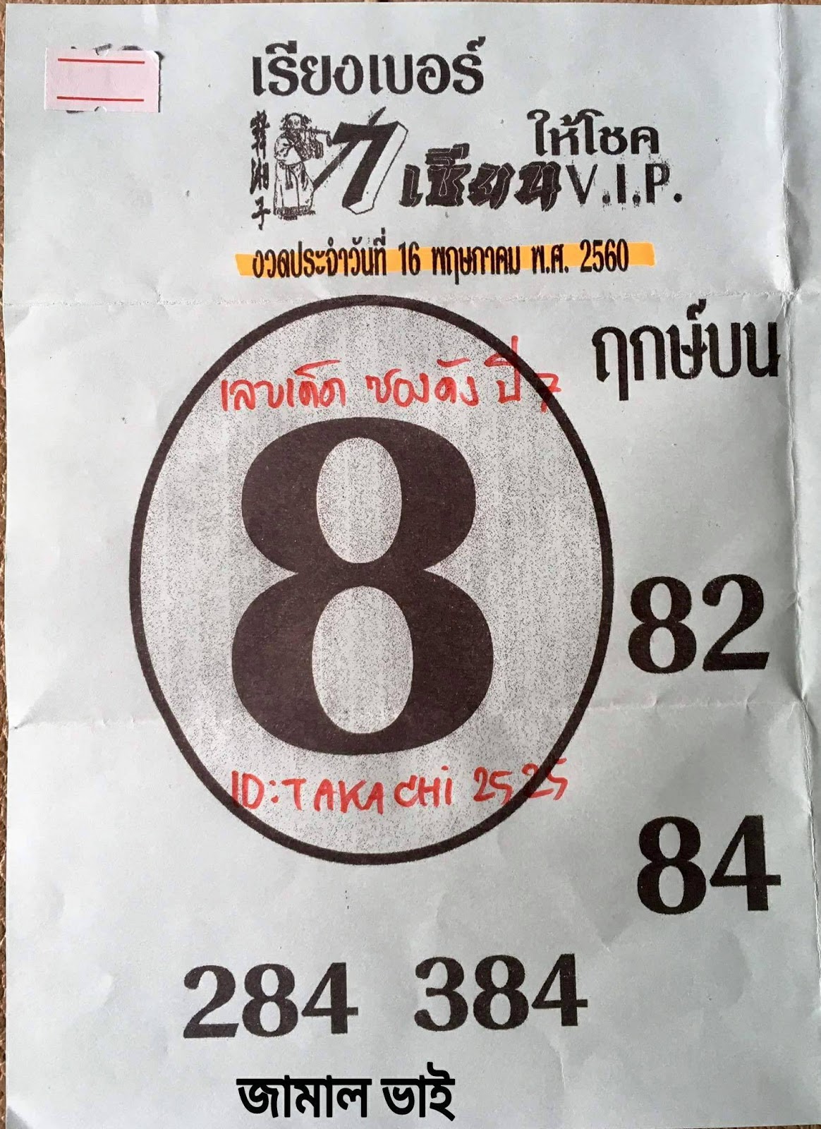 Thai lotto 123 Win VIP Single Digit 16-05-2017 - Thai Lottery 007 ...