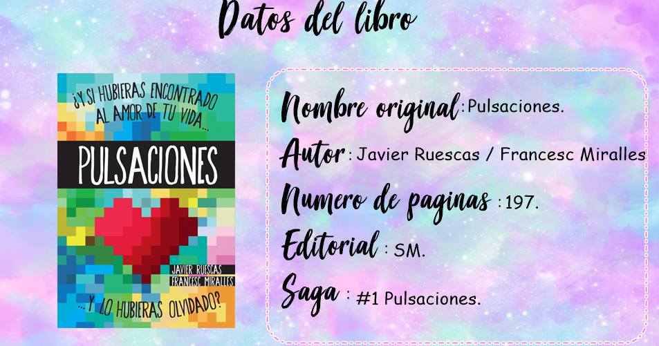 Entre letras y papel: Reseña: Pulsaciones (Pulsaciones #1) de Javier ...
