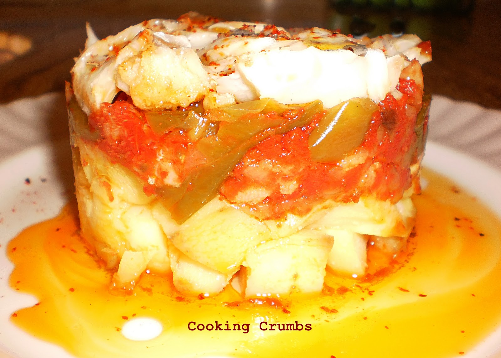 Cooking Crumbs: Timbal de verduras con bacalao
