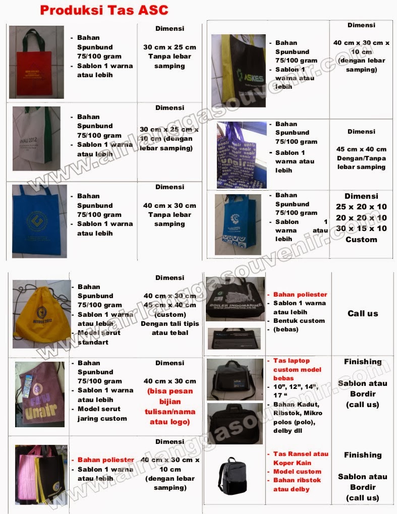 Raja Promosi Souvenir : PABRIK TAS SEMINAR DAN PROMOSI